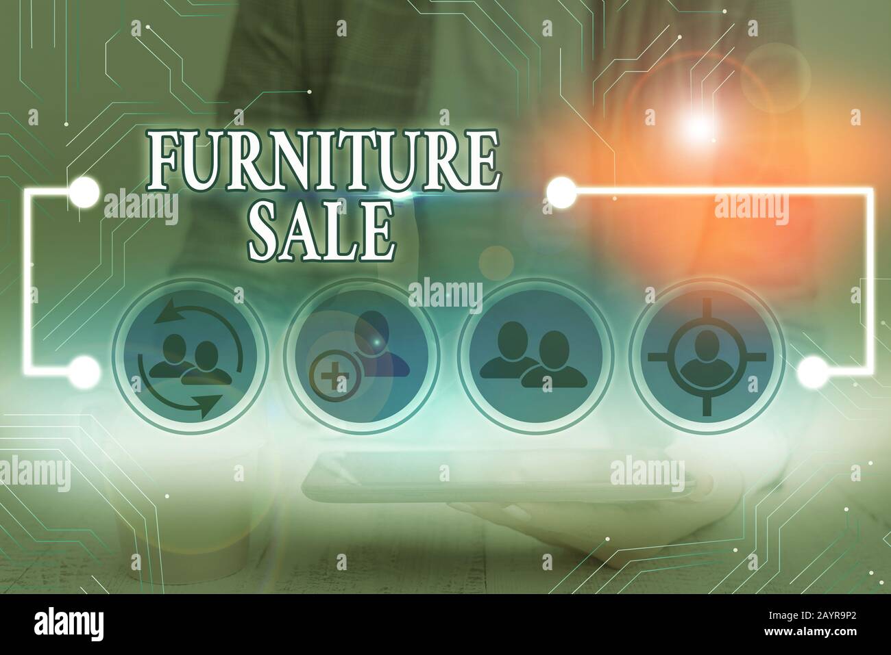 Handwriting text Furniture Sale. Conceptual photo sale of functional ...