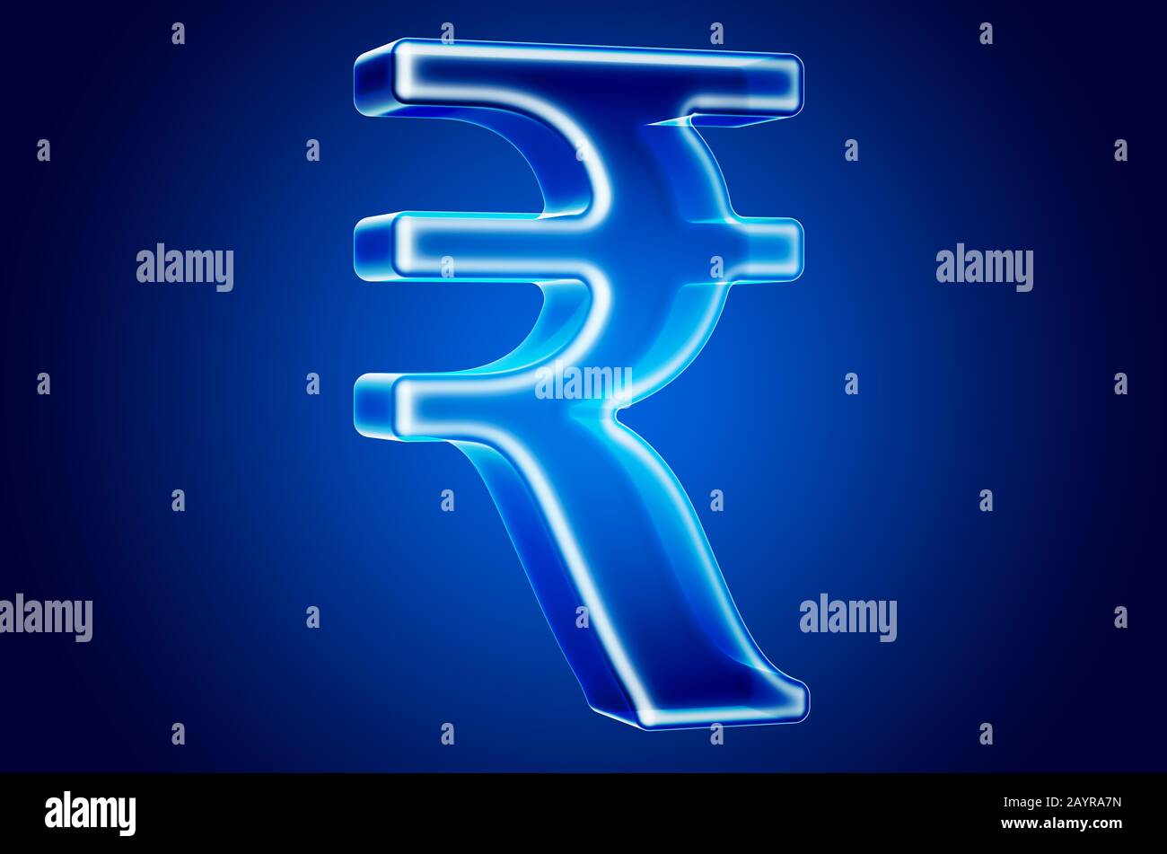 Blue sign indian rupee symbol hi-res stock photography and images - Alamy