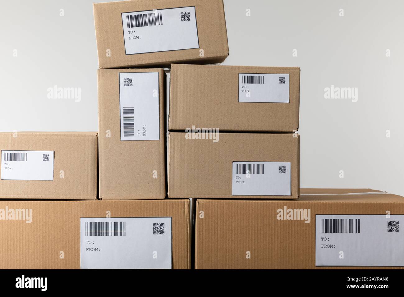 Barcodes boxes hi-res stock photography and images - Alamy