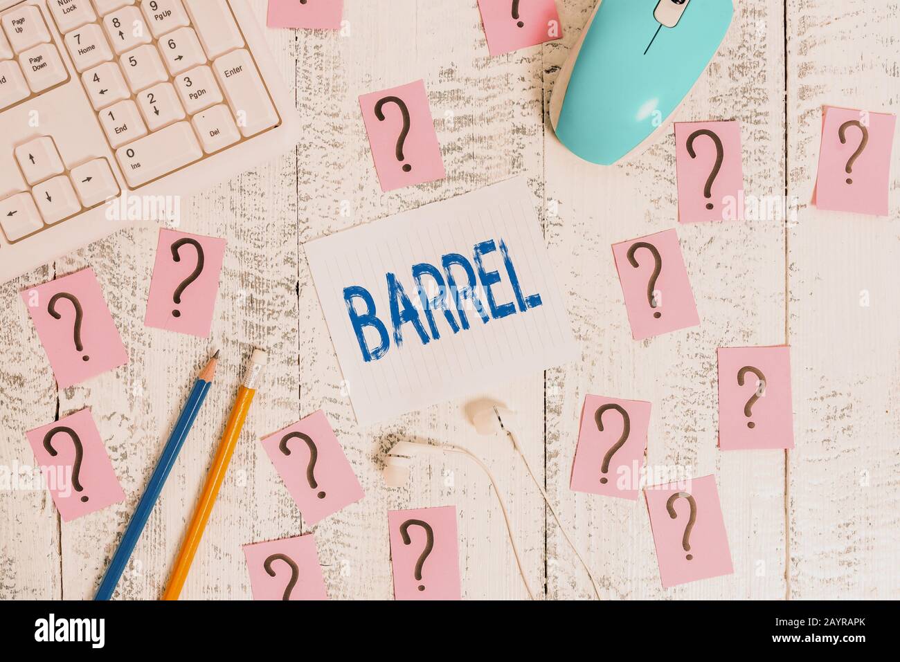 Conceptual hand writing showing Barrel. Concept meaning cylindrical ...