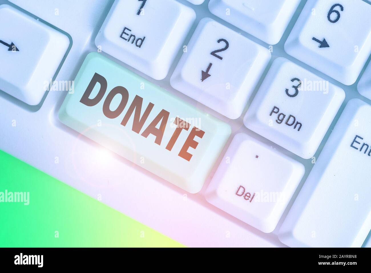 Conceptual hand writing showing Donate. Concept meaning give money or ...