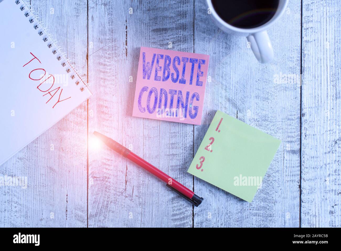 Conceptual hand writing showing Website Coding. Concept meaning system ...