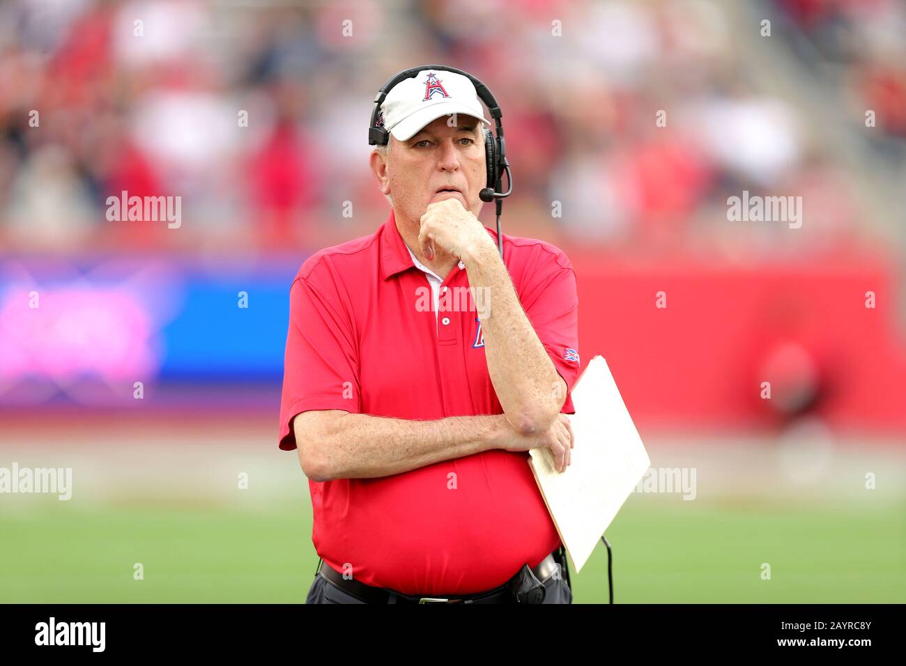 Houston, Texas, USA. 16th Feb, 2020. Houston Roughnecks head coach June ...