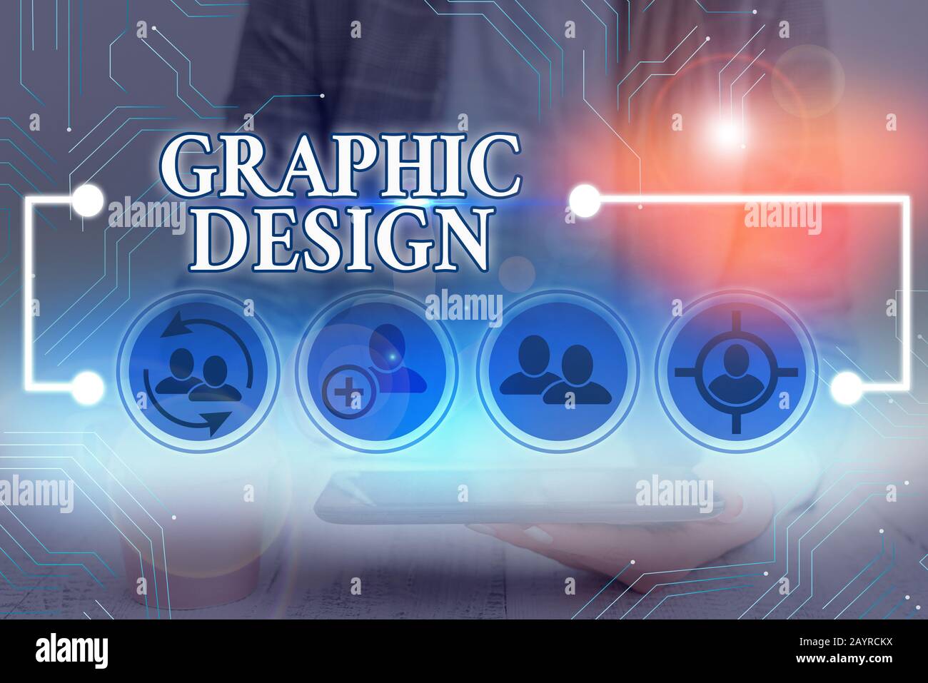 Handwriting text Graphic Design. Conceptual photo the art of combining ...