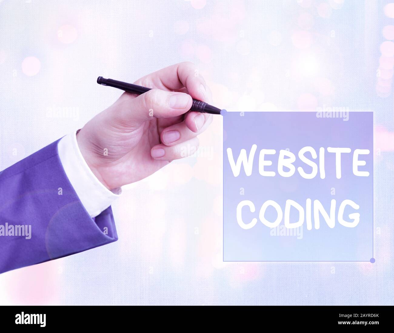 Conceptual hand writing showing Website Coding. Concept meaning system ...