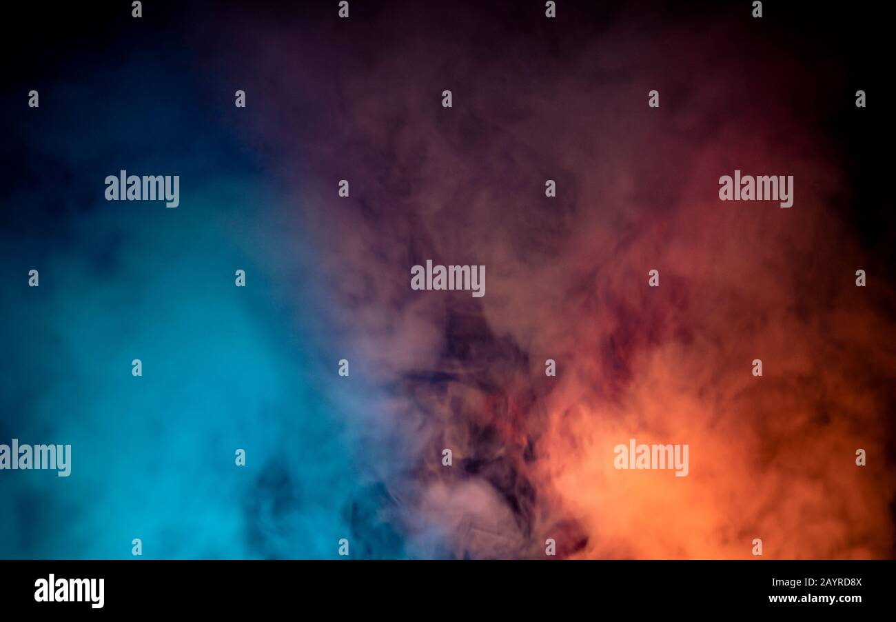 A colorful smoke with a lot of different colors Stock Photo - Alamy