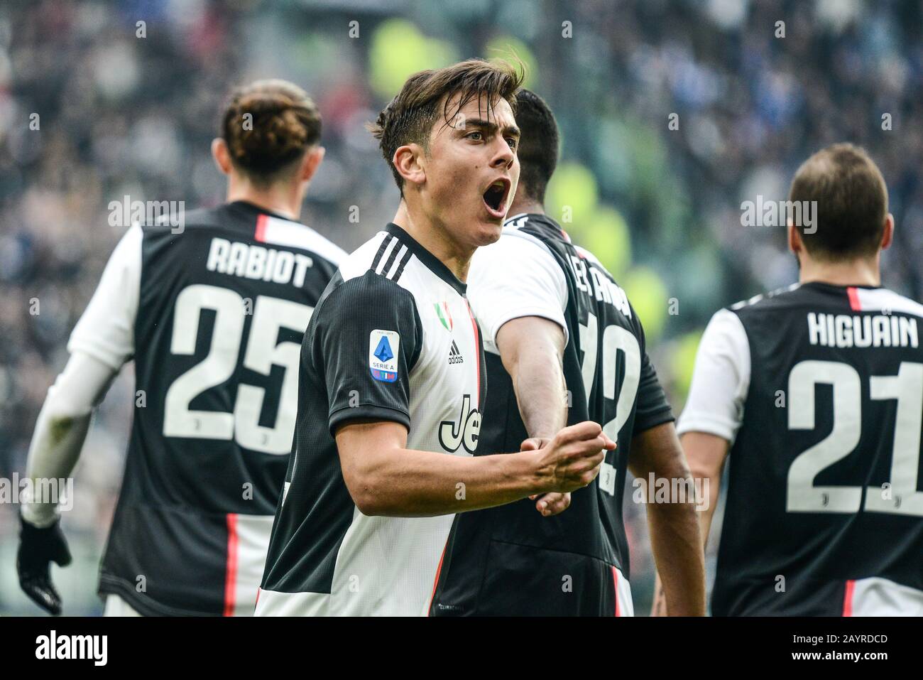 Paulo Dybala of Juventus FC celebrates after the goal of 1-0 during the ...