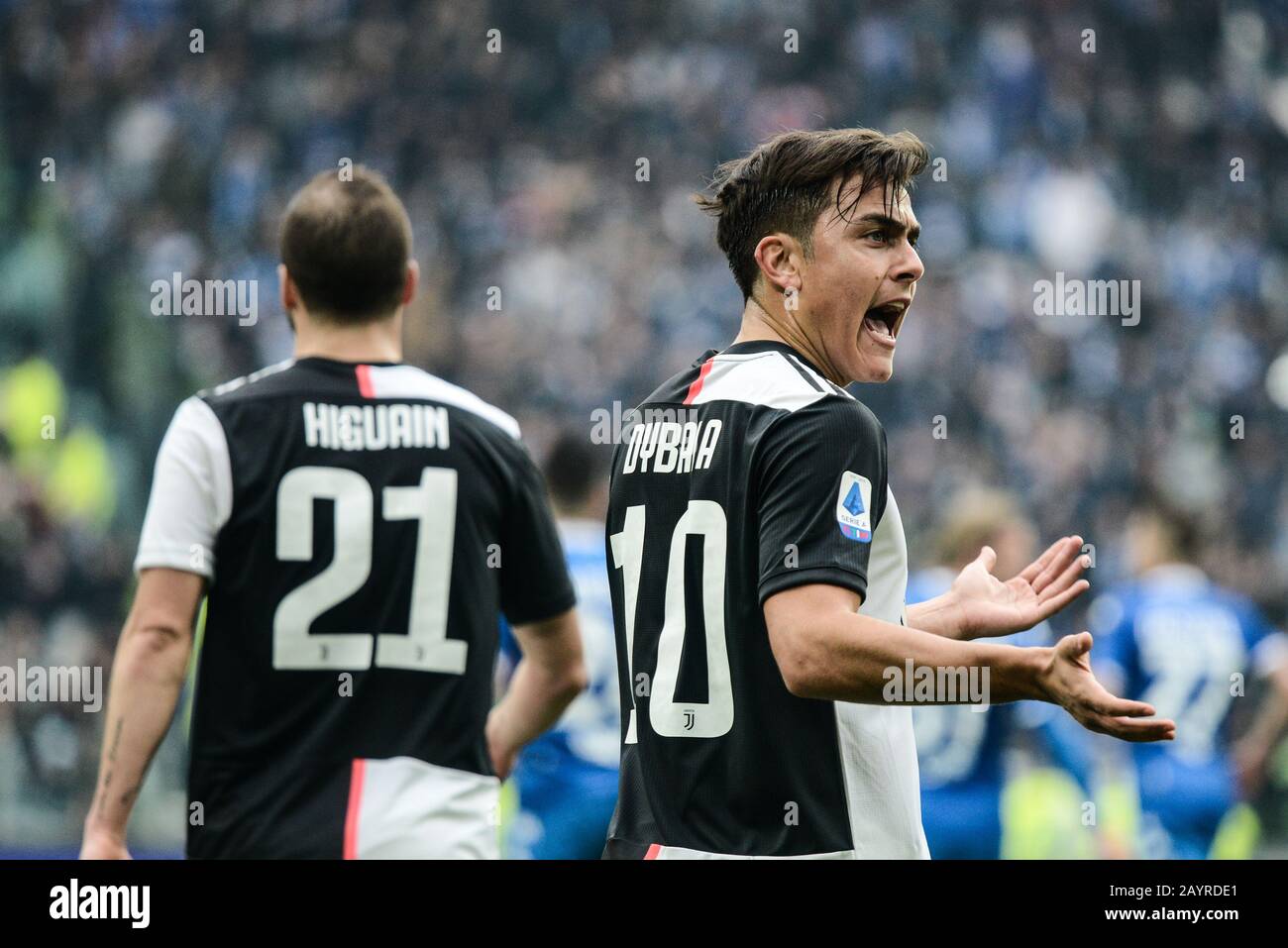 Paulo Dybala of Juventus FC celebrates after the goal of 1-0 during the ...
