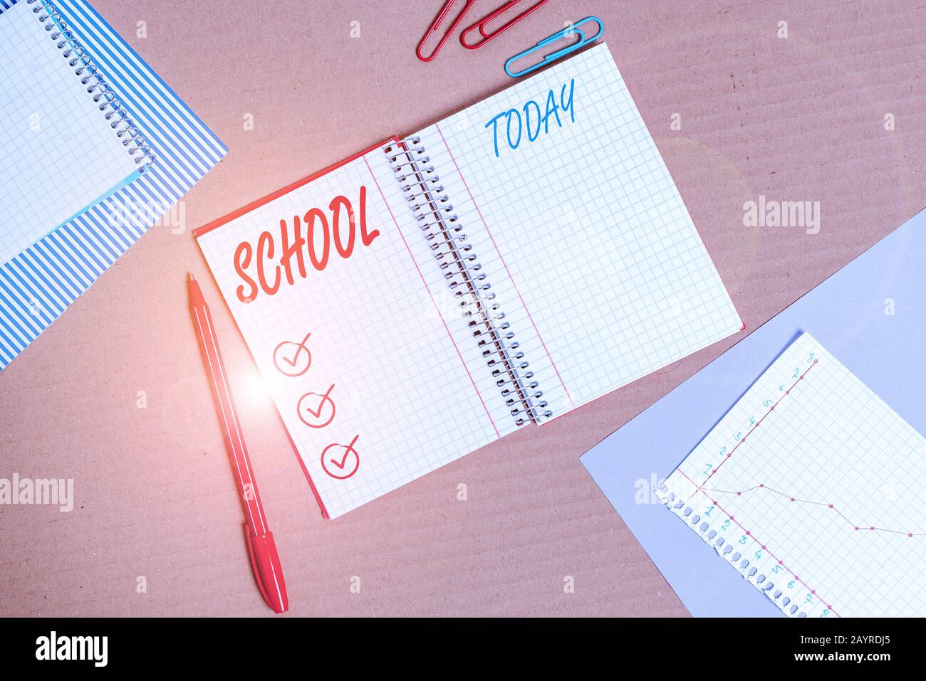 Writing note showing School. Business concept for any institution which ...