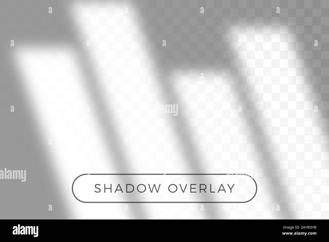 Overlay shadow of natural lighting in realism style with transparent ...