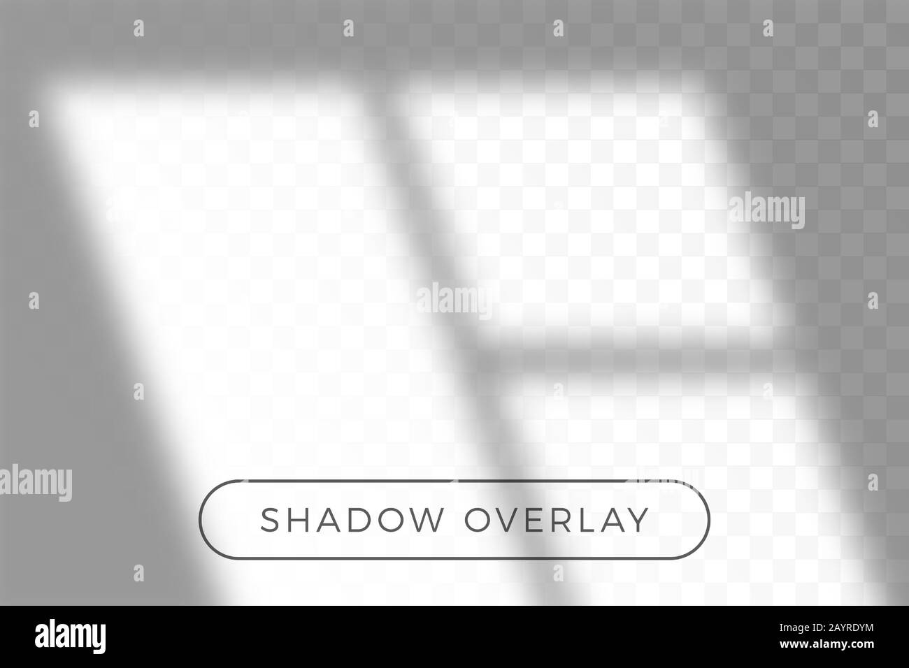 Overlay shadow of natural lighting in realism style with transparent ...
