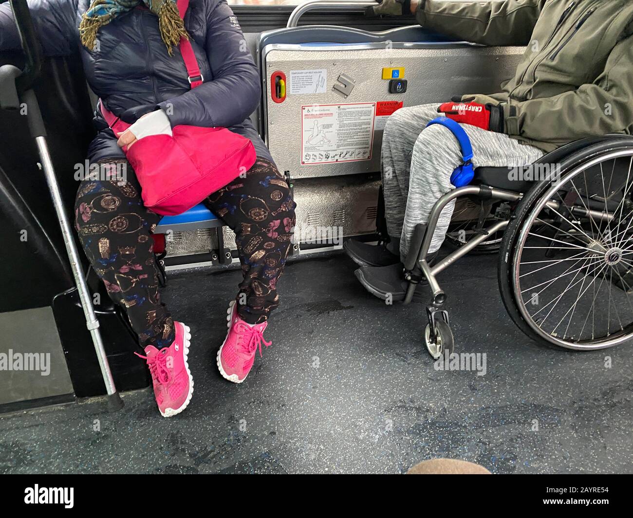 Disabled passengers seated bus hi-res stock photography and images - Alamy