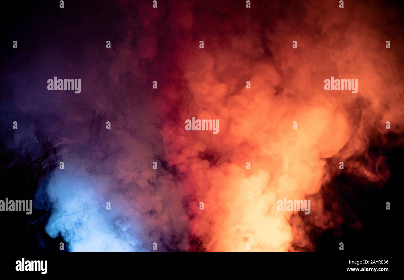 A colorful smoke with a lot of different colors Stock Photo - Alamy