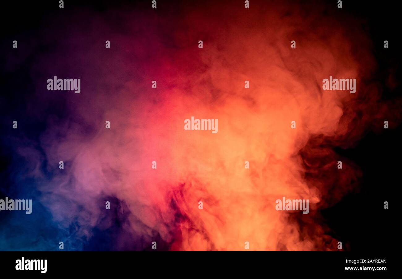 A colorful smoke with a lot of different colors Stock Photo - Alamy