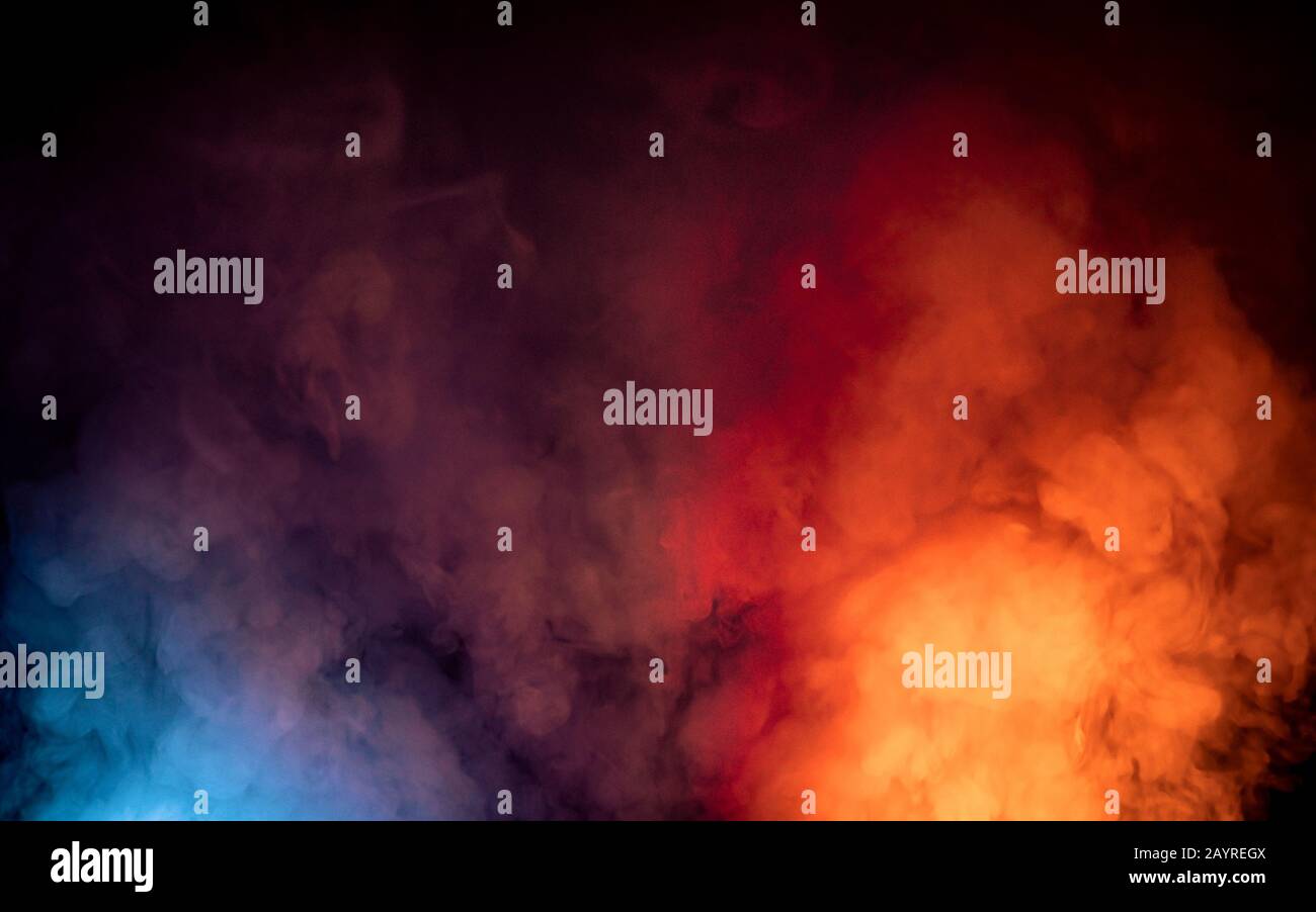 A colorful smoke with a lot of different colors Stock Photo - Alamy