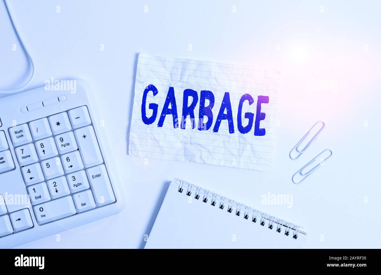 Handwriting text Garbage. Conceptual photo waste material or unwanted ...