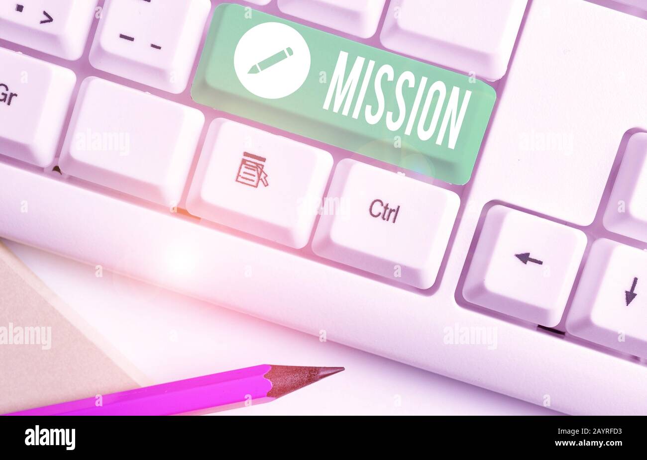 Word writing text Mission. Business photo showcasing Corporate goal ...