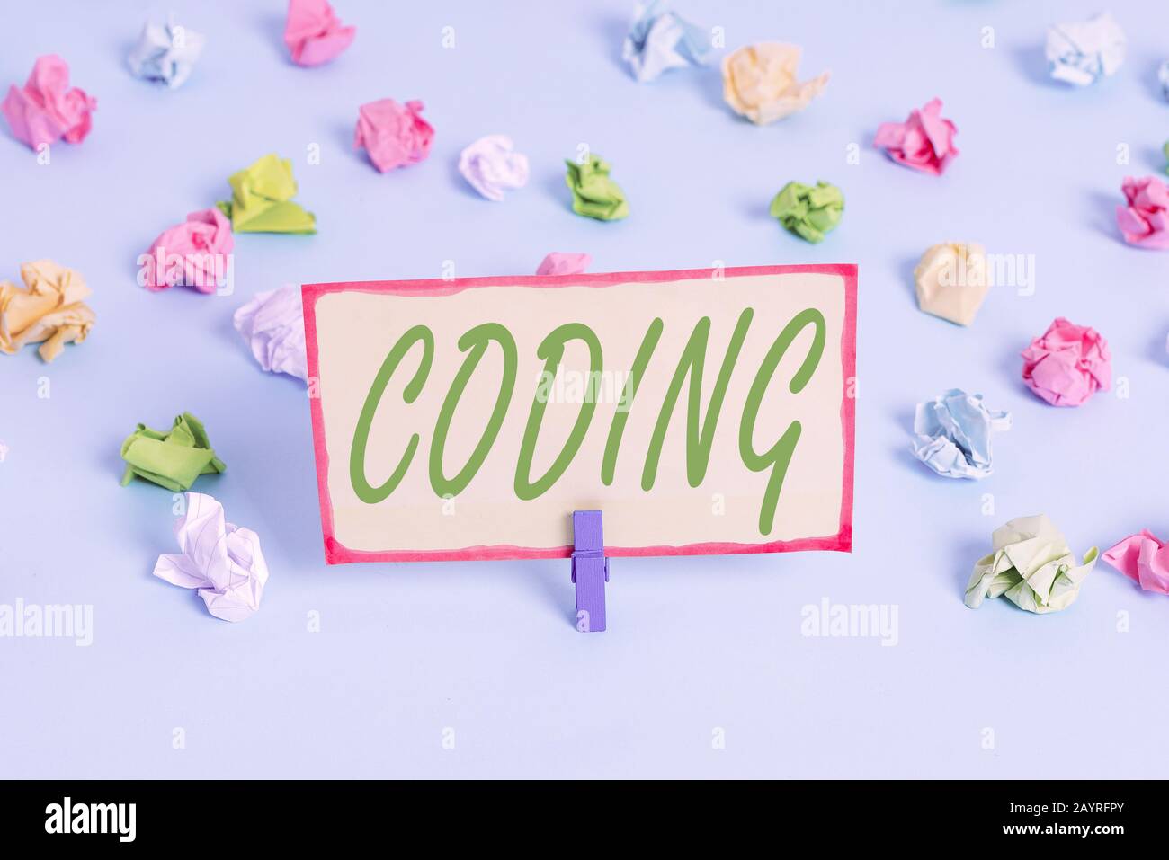 Writing Note Showing Coding Business Concept For Assigning Code To Something For Classification