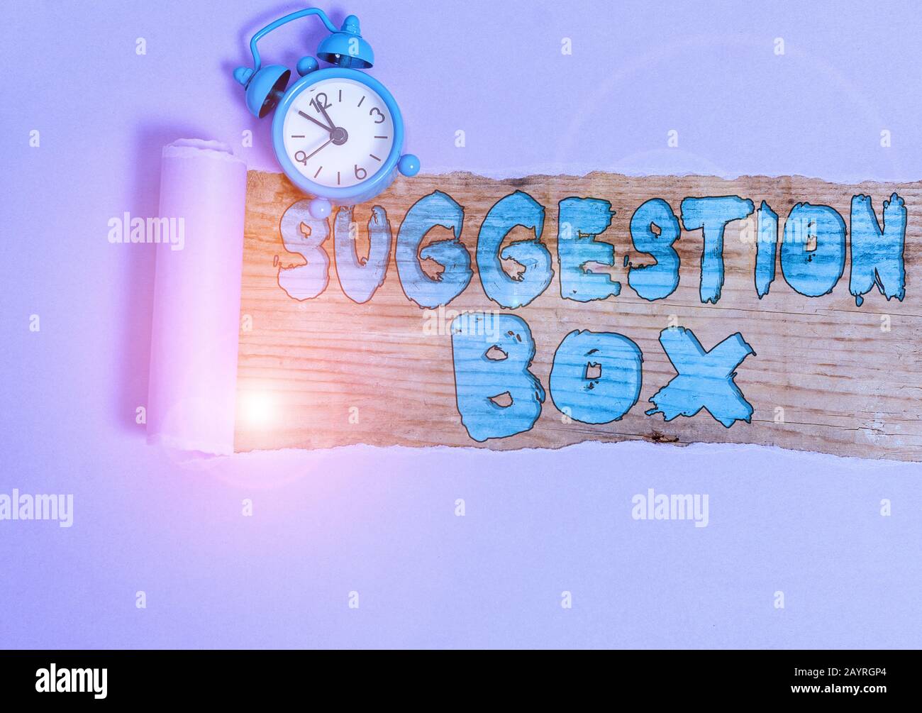 Text sign showing Suggestion Box. Business photo showcasing container ...
