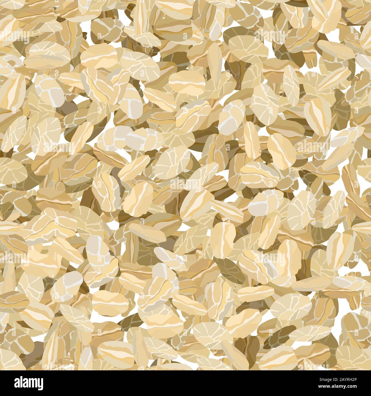 Rolled oats background seamless vector illustration pattern Stock ...