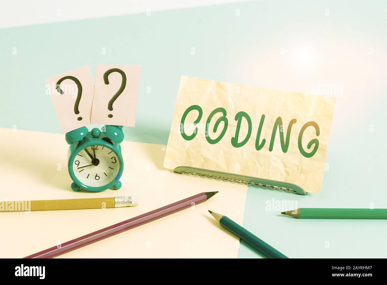 Word writing text Coding. Business photo showcasing assigning code to ...