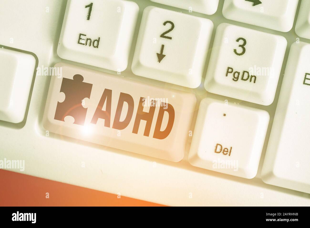 Text sign showing Adhd. Business photo text Mental health disorder of ...