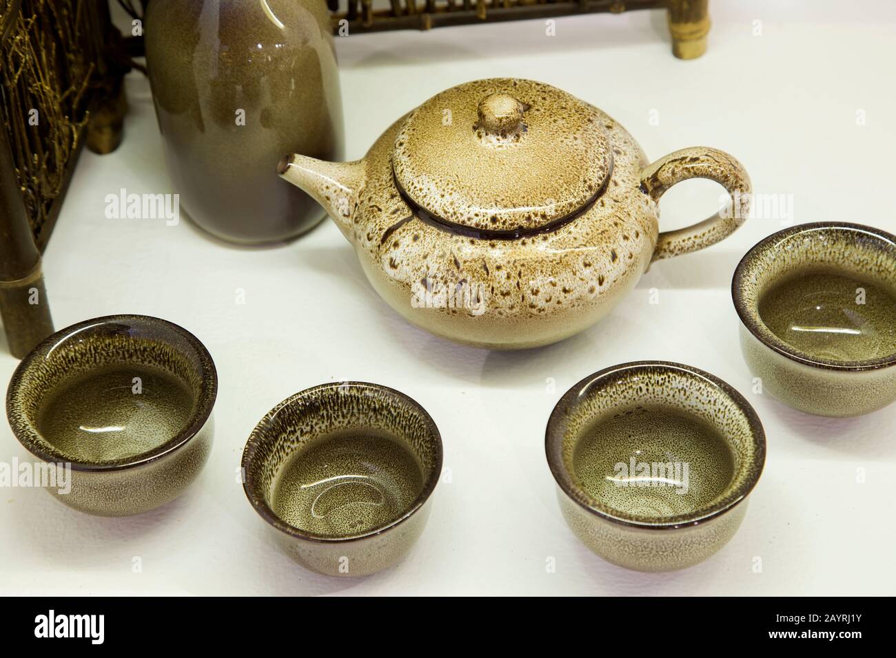 China's ceramic tea set Stock Photo - Alamy
