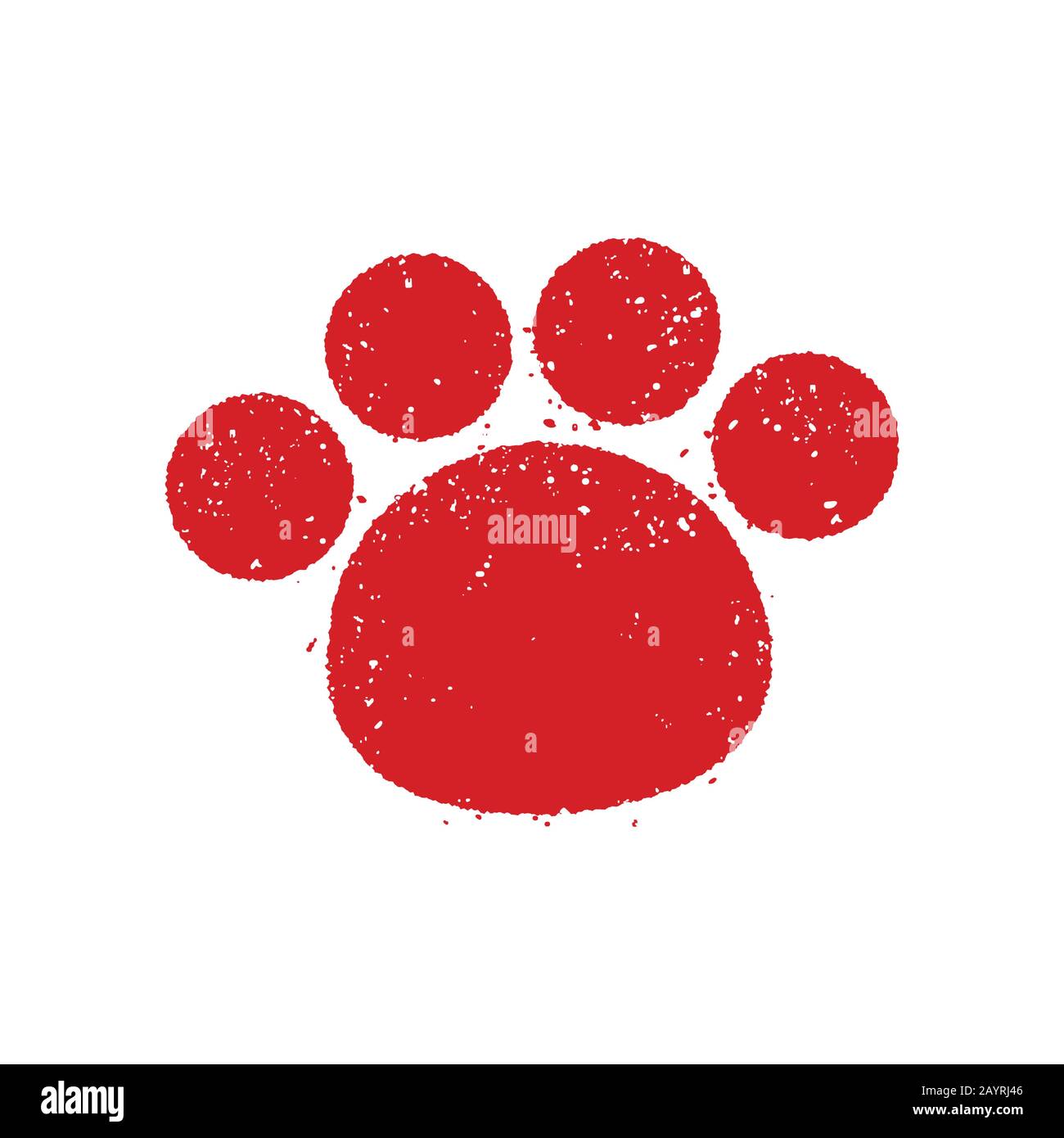 Dog footprint Stock Vector Images - Alamy