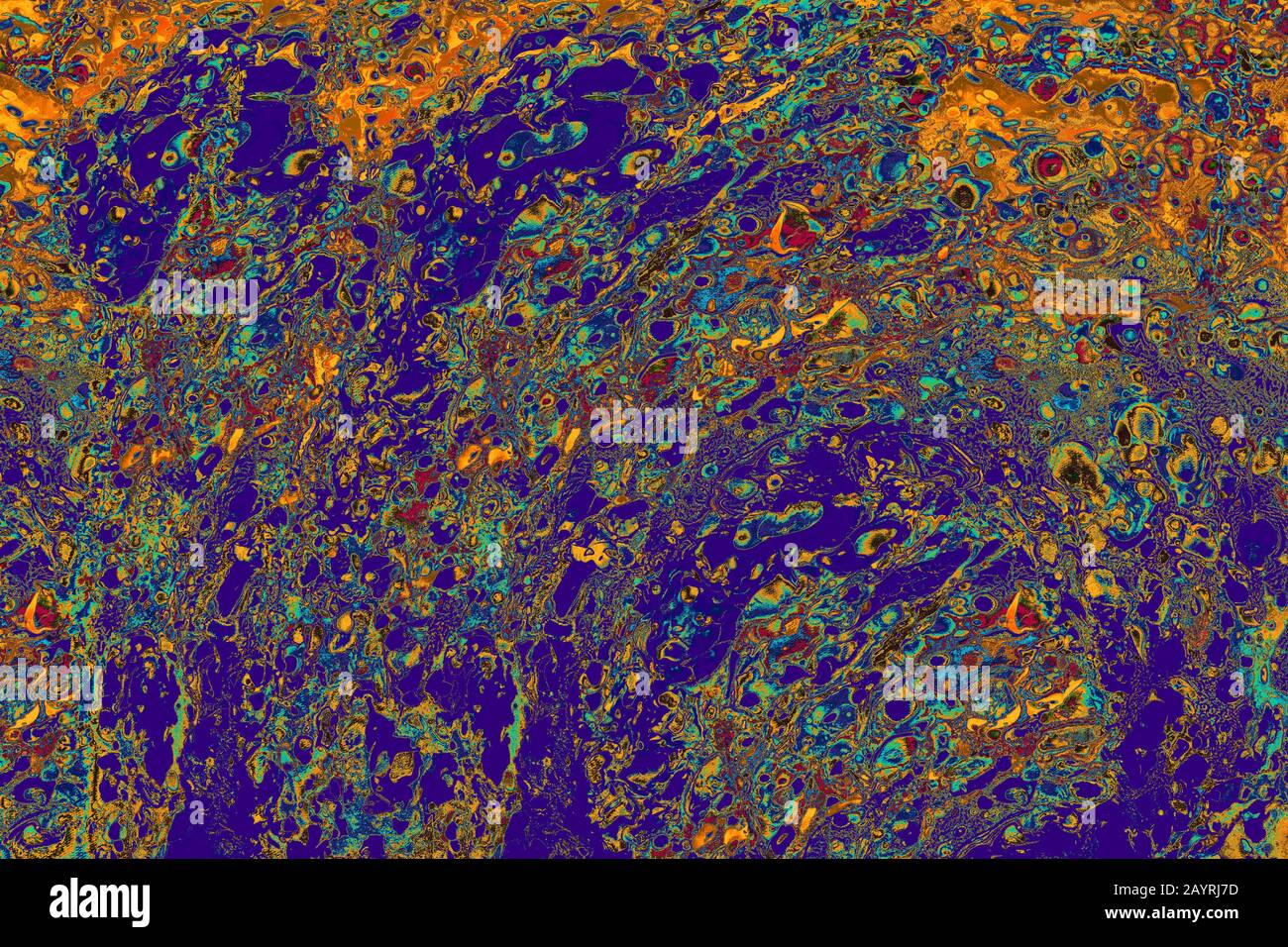 Traditional Ottoman Turkish abstract marbling art patterns as ...