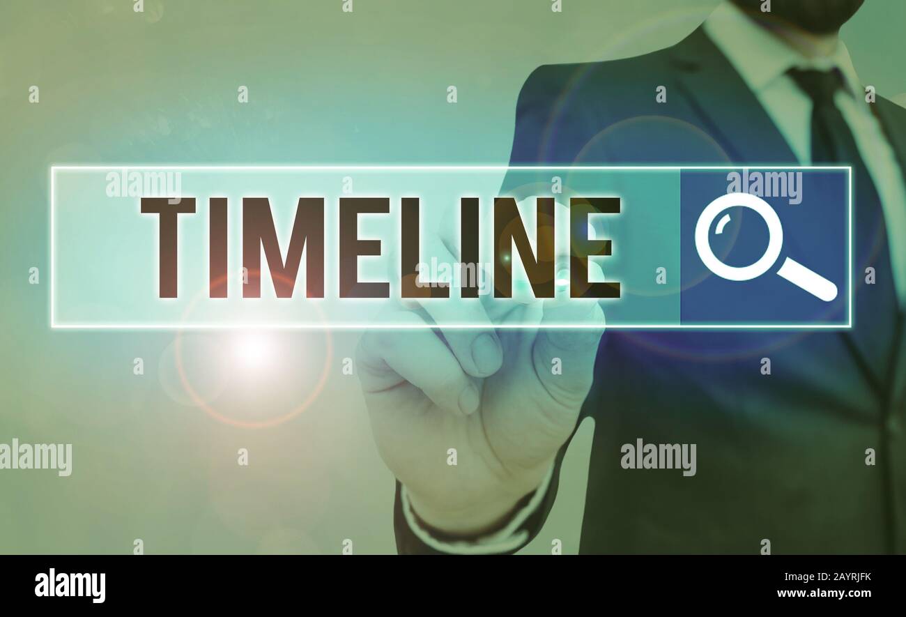 Writing note showing Timeline. Business concept for graphical ...
