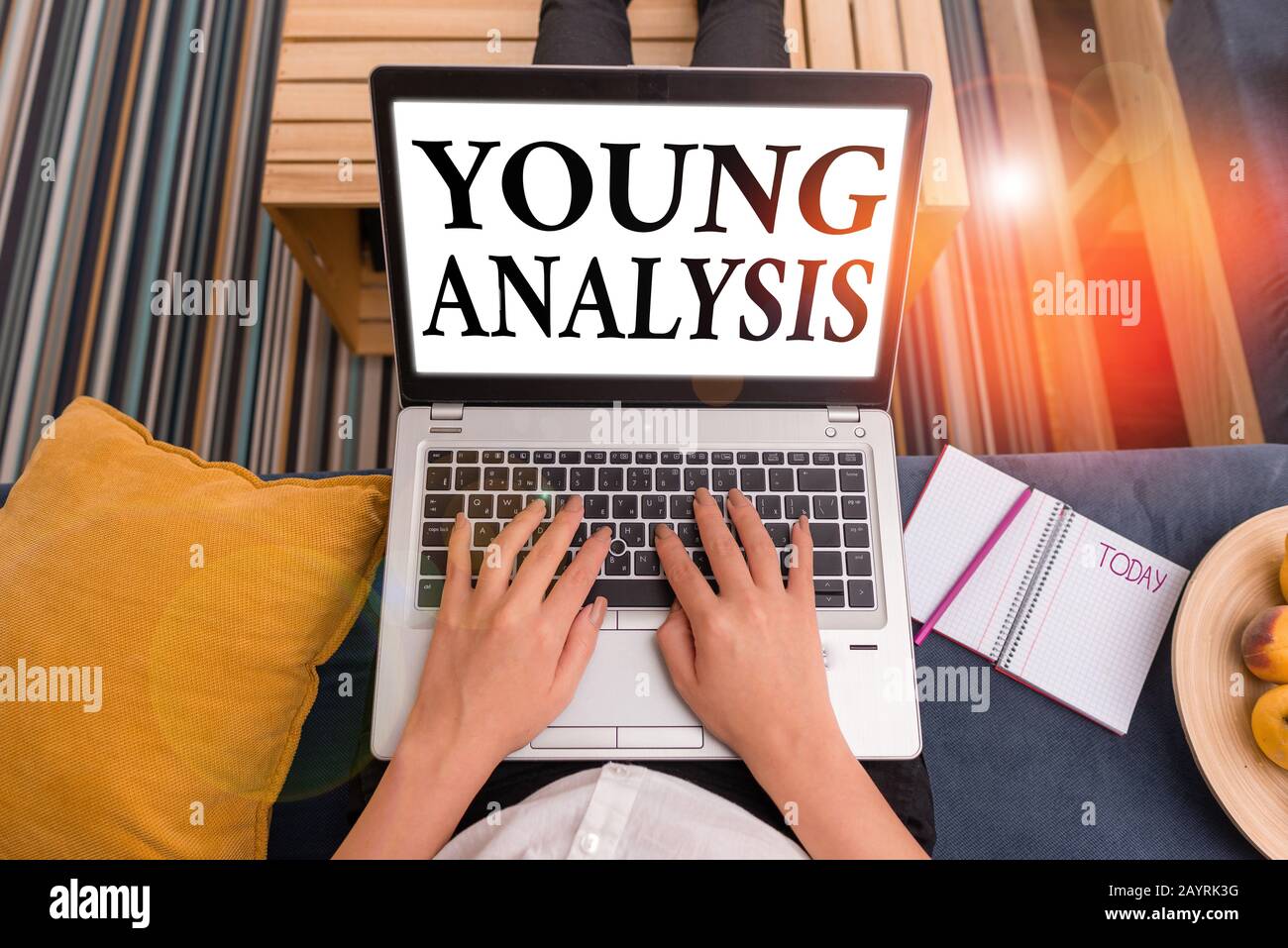 Word writing text Young Analysis. Business photo showcasing uses a ...