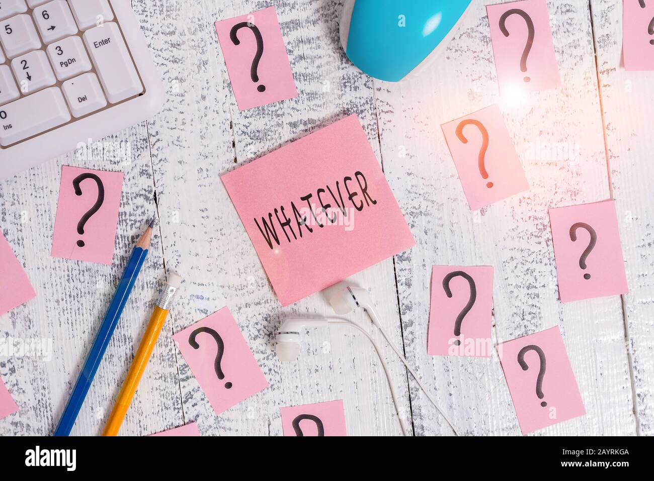 Handwriting text writing Whatever. Conceptual photo used to emphasize a ...