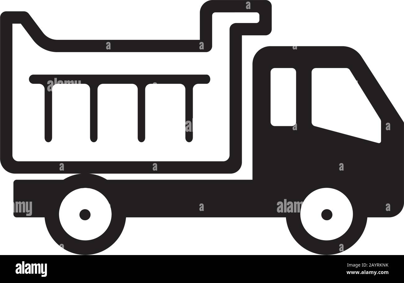 dump truck icon Stock Vector Image & Art - Alamy
