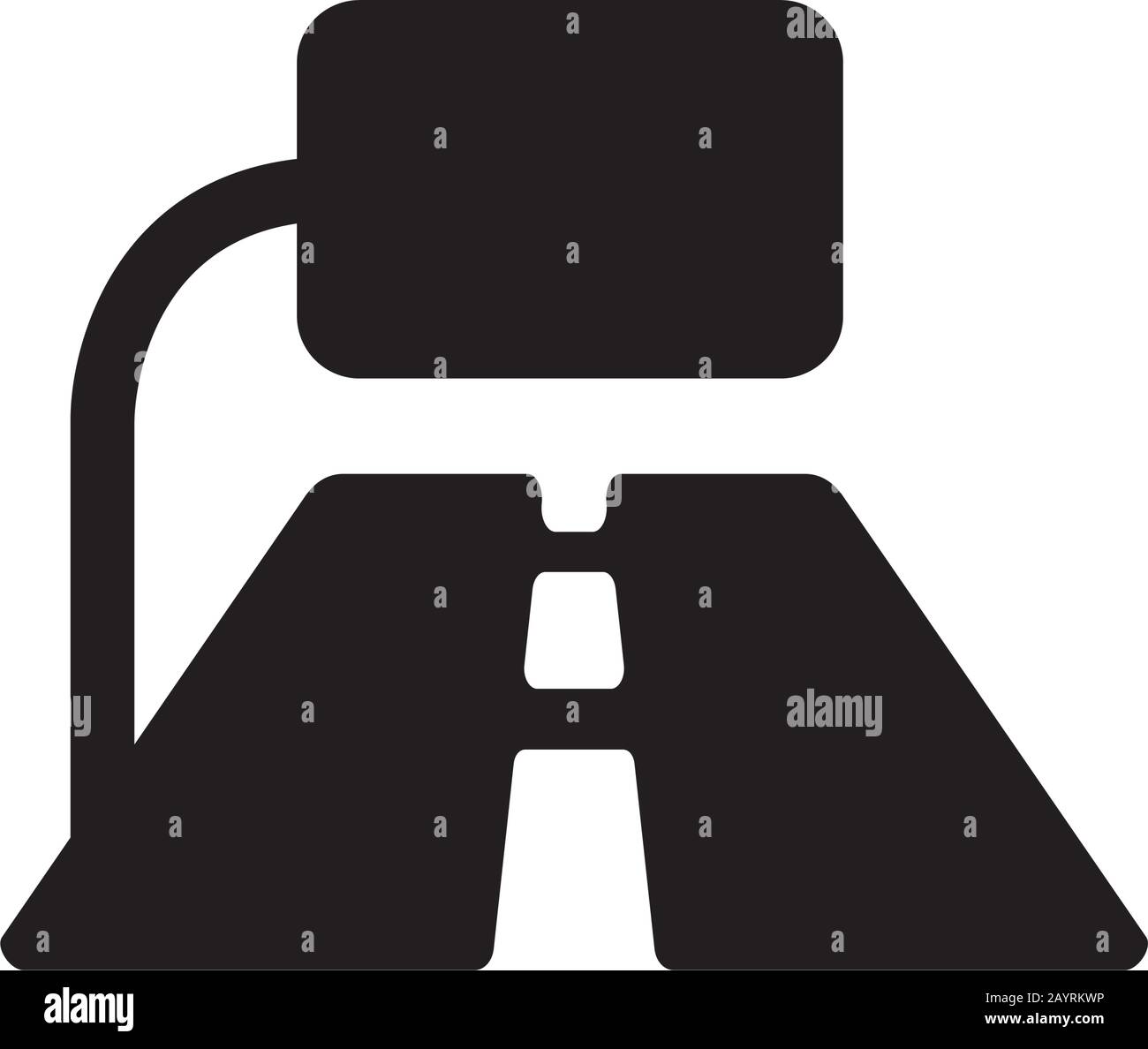 Road icon asphalt roadside Stock Vector Images - Alamy