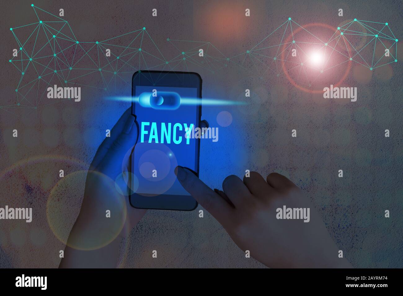 Conceptual hand writing showing Fancy. Concept meaning a feeling of ...