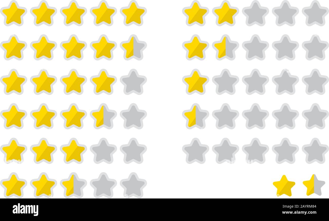 Illustration five star ranking hi-res stock photography and images - Alamy