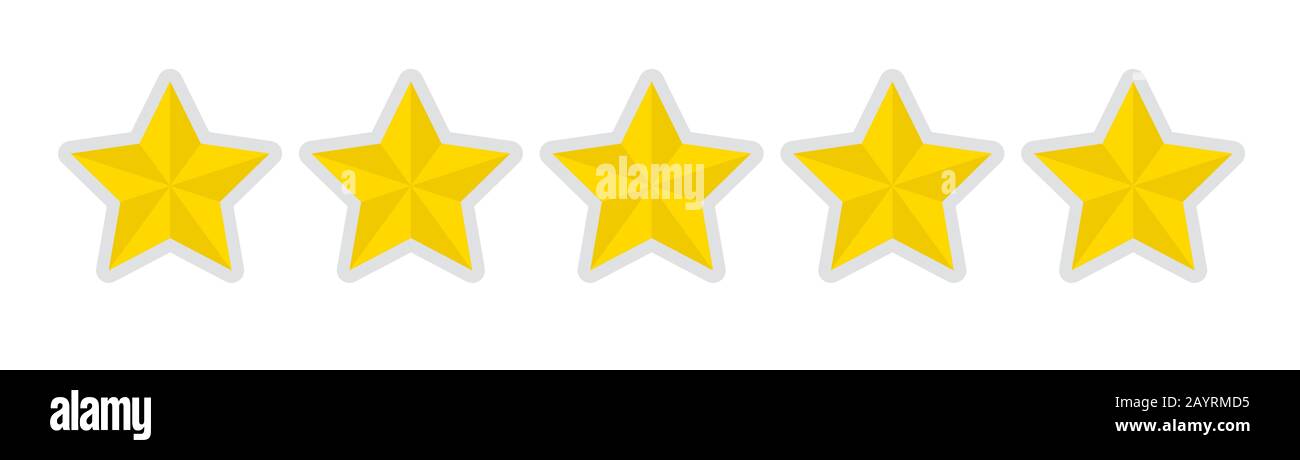 Star rating graphic element Cut Out Stock Images & Pictures - Alamy