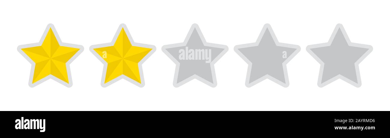 Two star icon hi-res stock photography and images - Alamy
