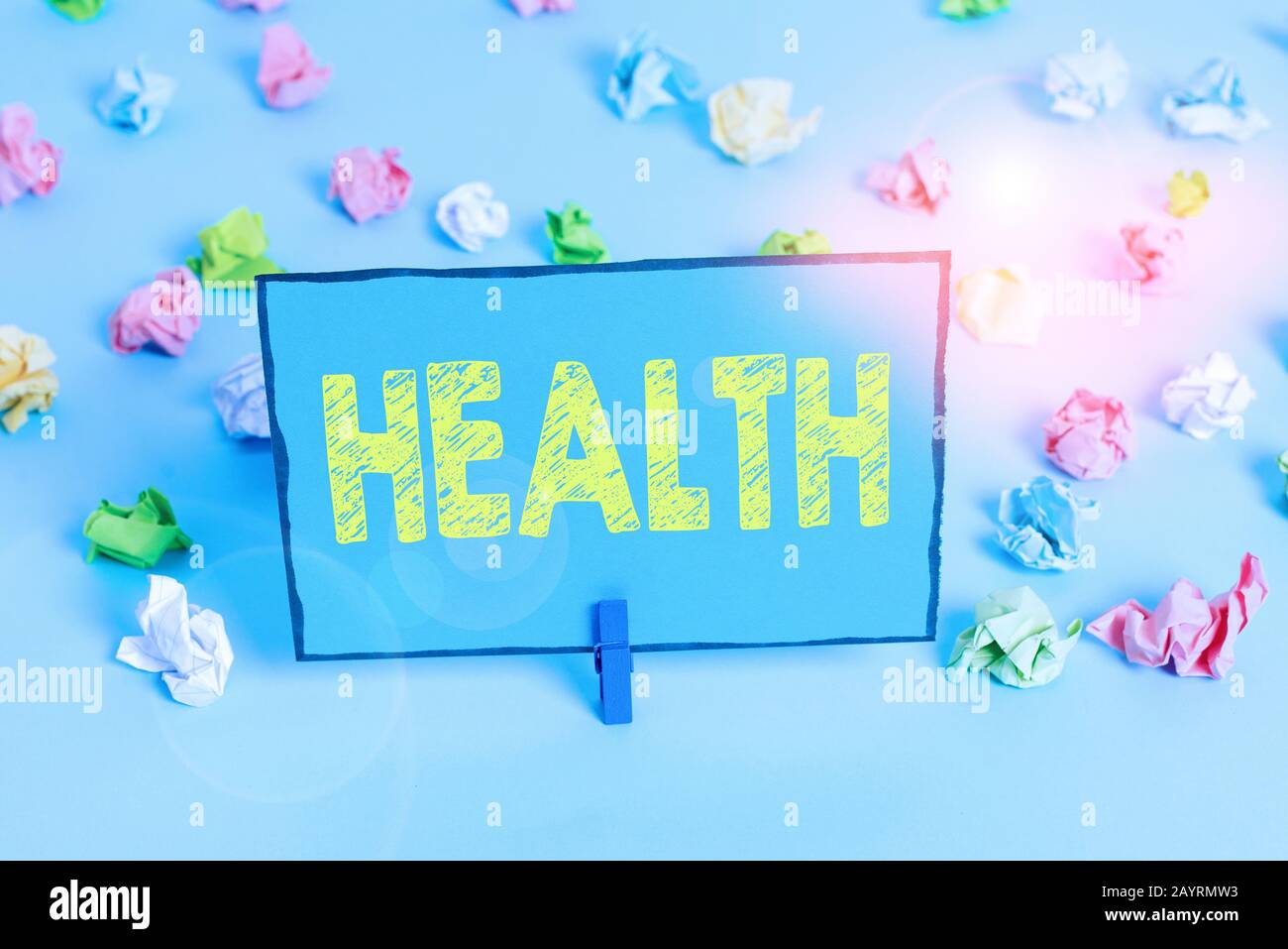 Writing note showing Health. Business concept for condition of the body ...