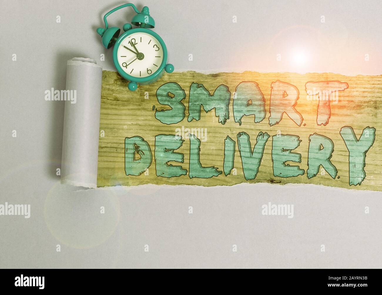 Text sign showing Smart Delivery. Business photo showcasing Mobile ...