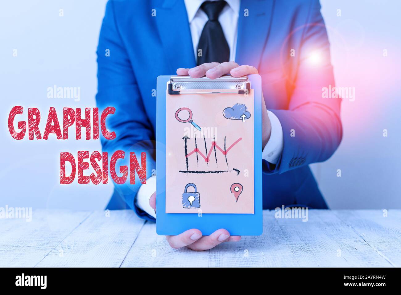 Handwriting text Graphic Design. Conceptual photo the art of combining ...