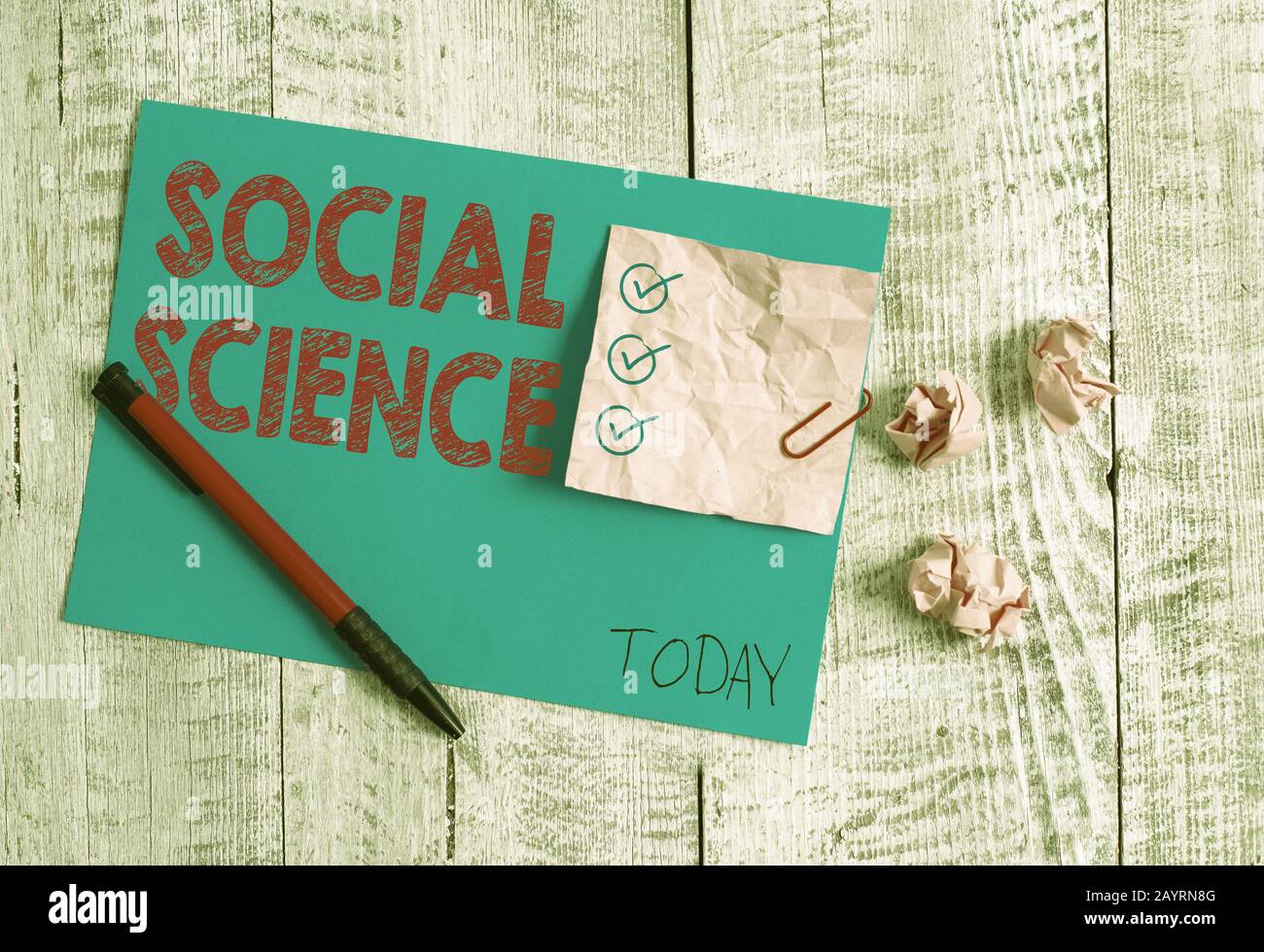 Conceptual hand writing showing Social Science. Concept meaning ...