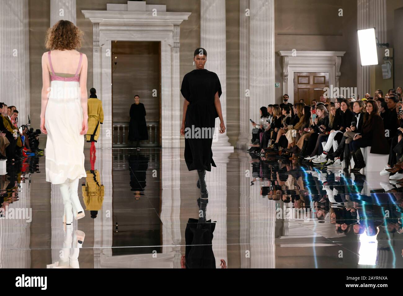 Victoria Beckham AW20 Runway during London Fashion Week February 2020 ...