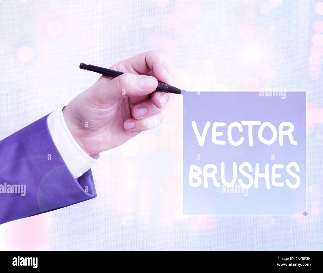 Conceptual hand writing showing Brushes. Concept meaning Applied to ...