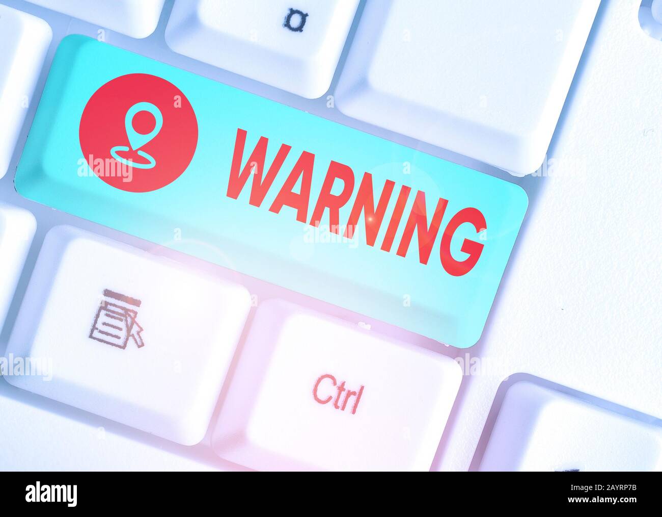 Writing note showing Warning. Business concept for Advice Sign for ...