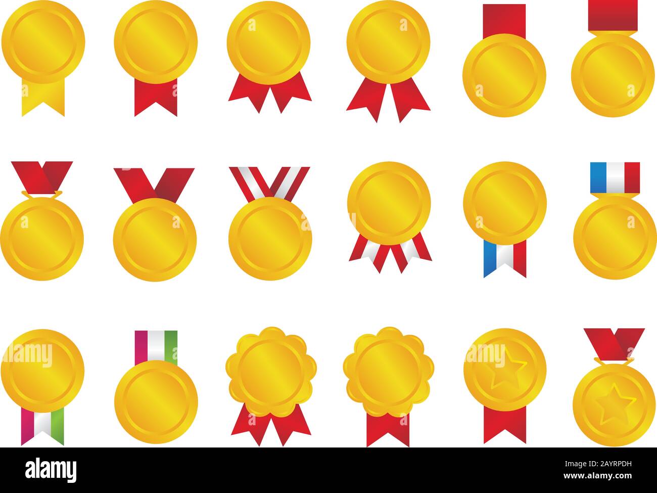 Medals icon hi-res stock photography and images - Alamy