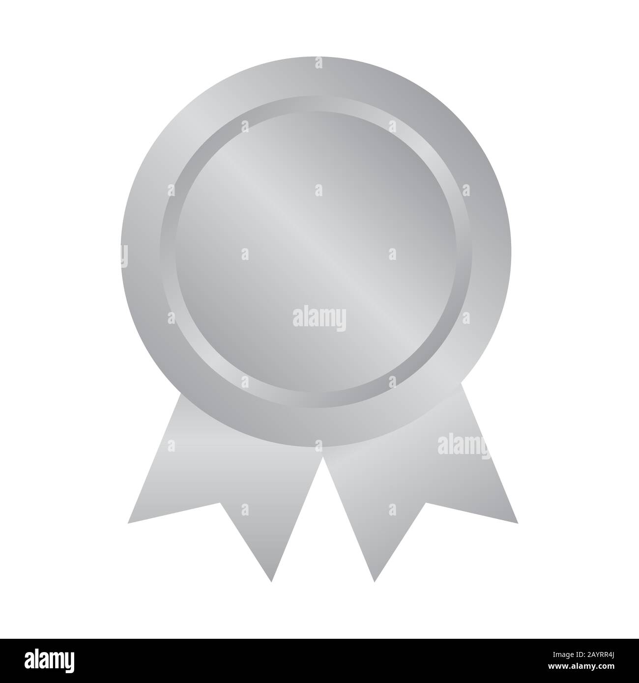 Silver medal icon illustration Stock Vector Image & Art - Alamy