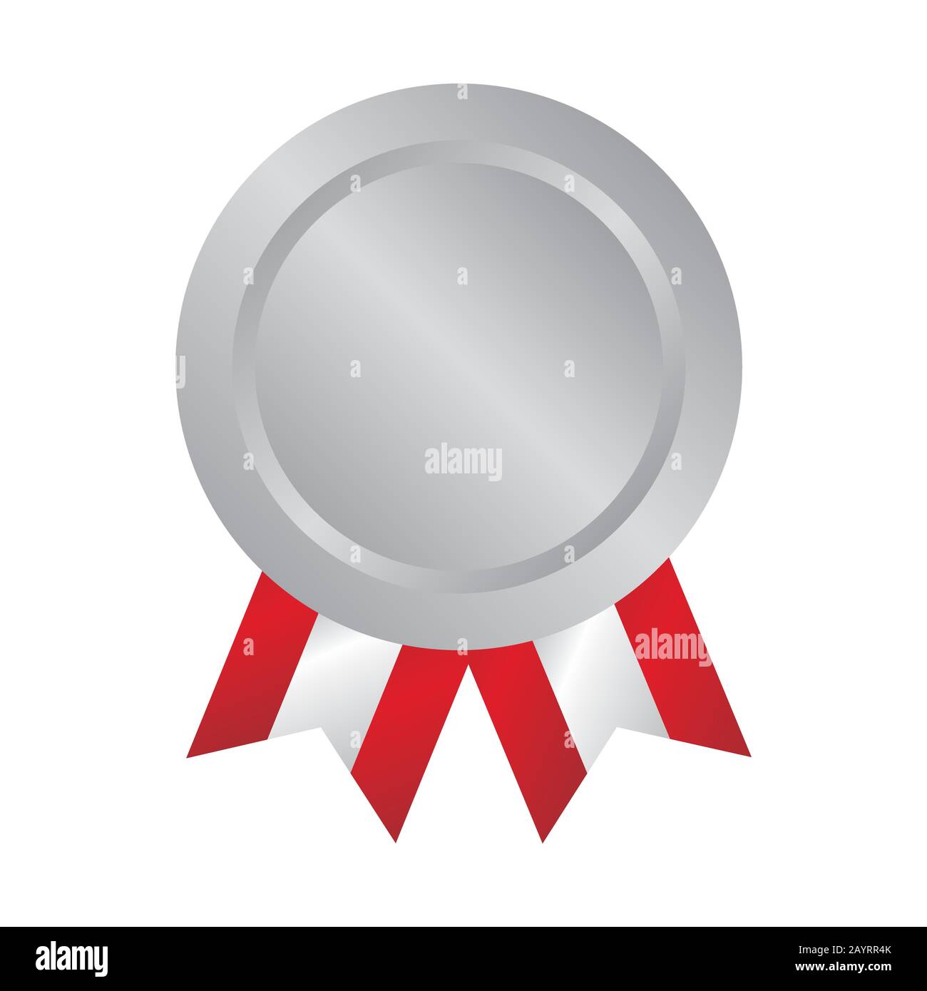 Silver medal icon illustration Stock Vector Image & Art - Alamy
