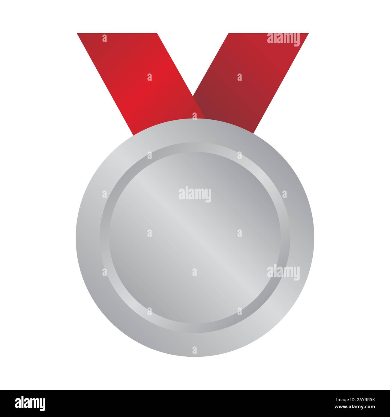 Silver medal icon illustration Stock Vector Image & Art - Alamy