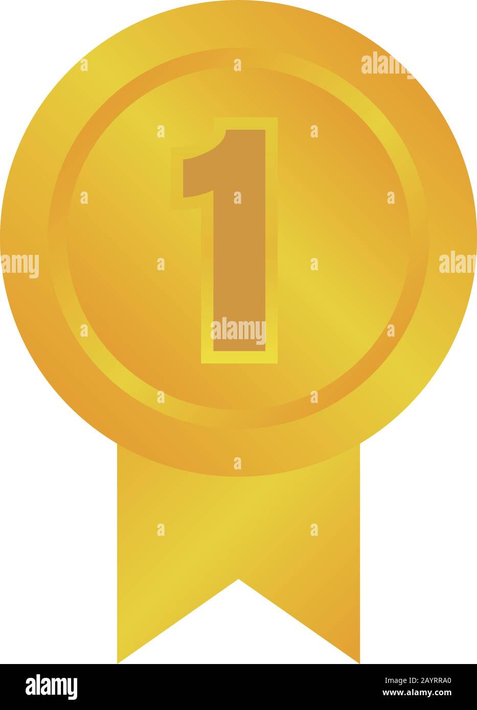 First place medal vector Stock Vector Images - Alamy